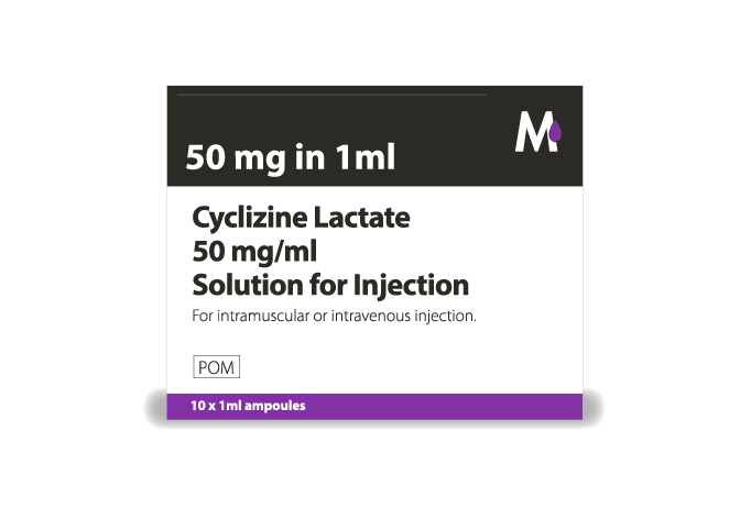 Cyclizine Lactate - ethypharm co uk